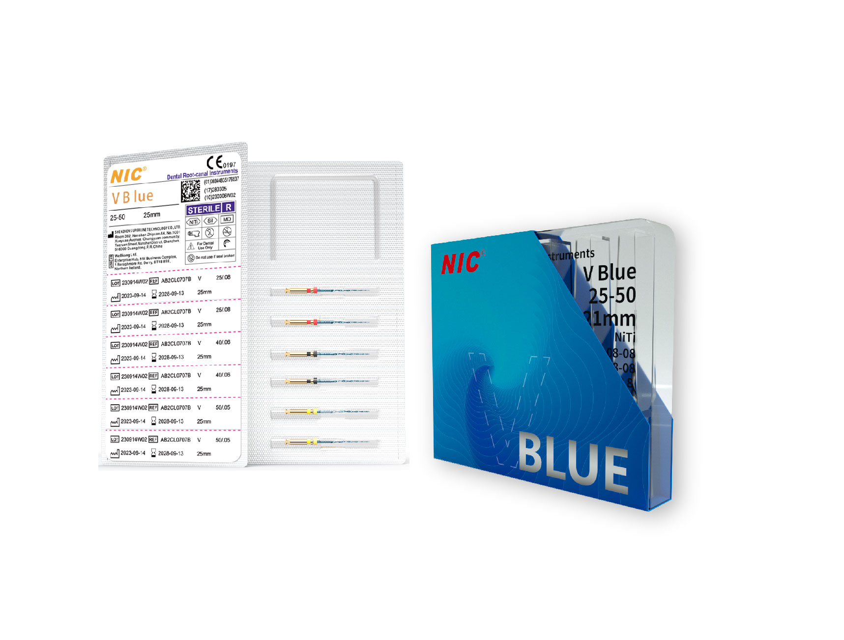 V BLUE | NIC Dental | Dental Endo File & NiTi Reciprocating Endodontic ...