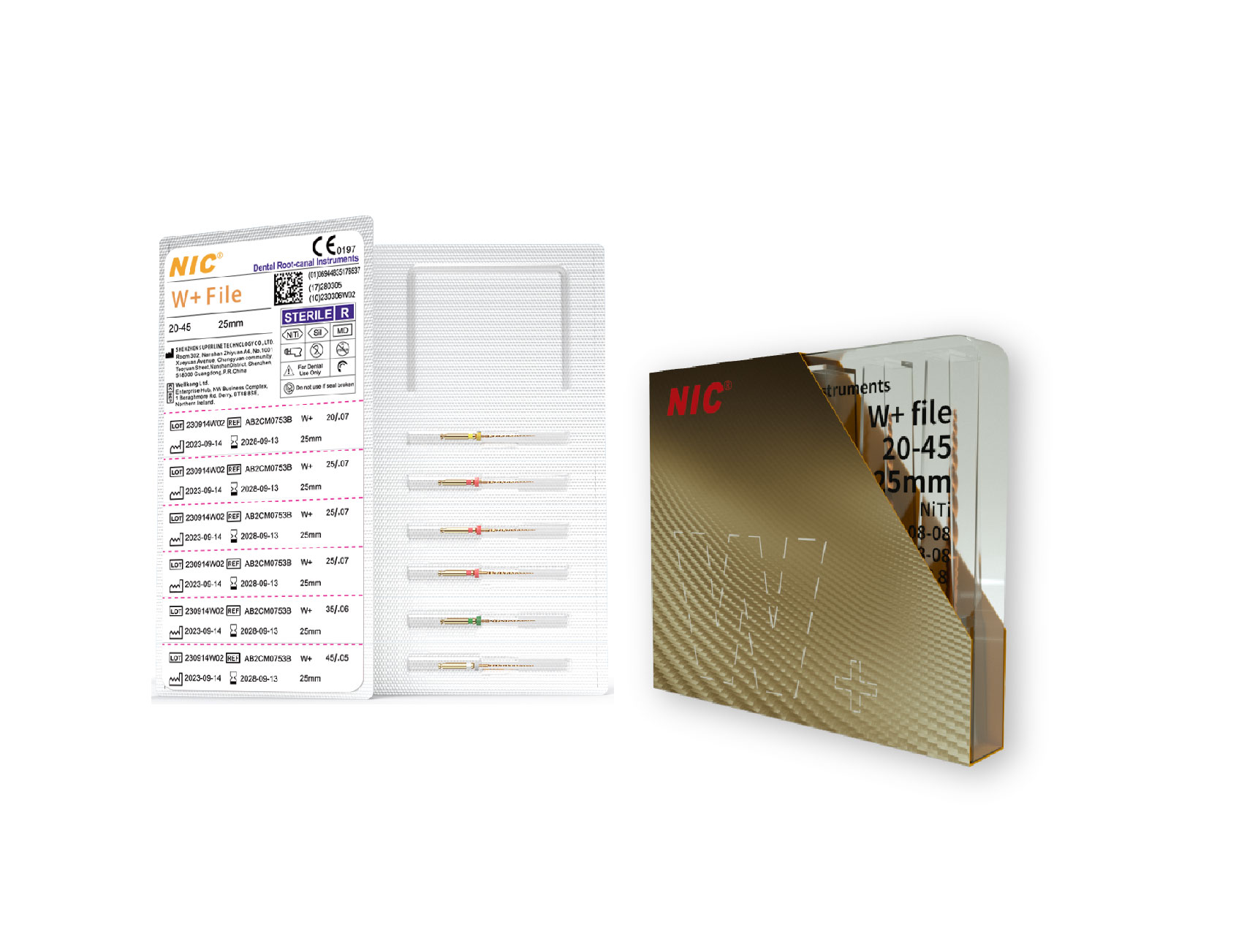 W+ File | NIC Dental | Dental Endo File & NiTi Rotary Endodontic File ...